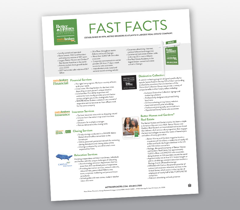 Fast Facts Flyer - Metro Brokers Supply