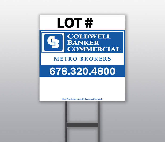 CBC Lot Sign - Metro Brokers Supply